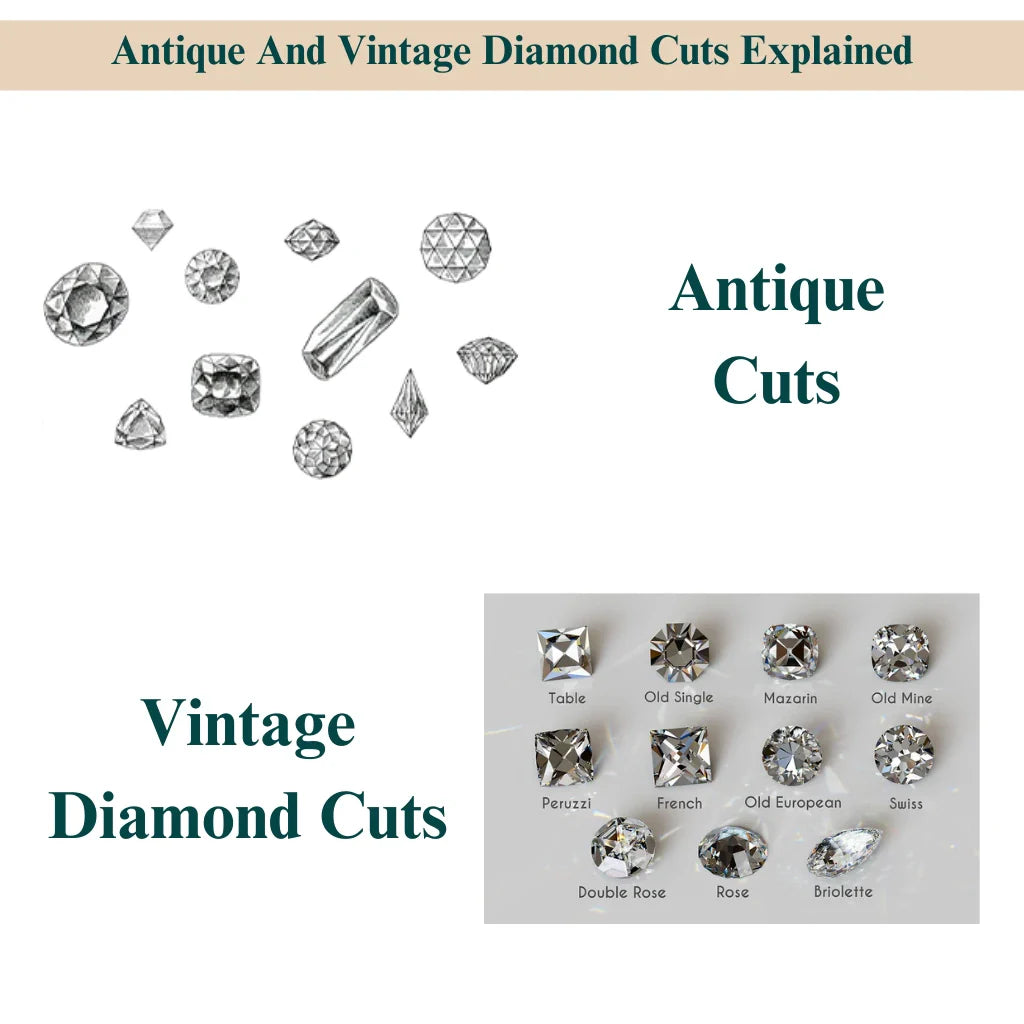 Antique And Vintage Diamond Cuts Explained- by Gemone Diamonds